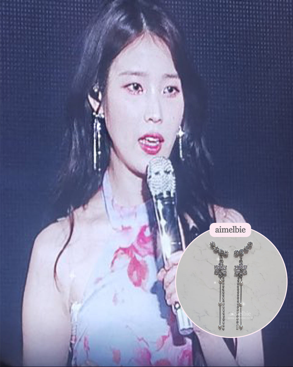 [IU Earrings] Daisy Wing Earrings - Longdrop (Silver ver.) – aimelbie